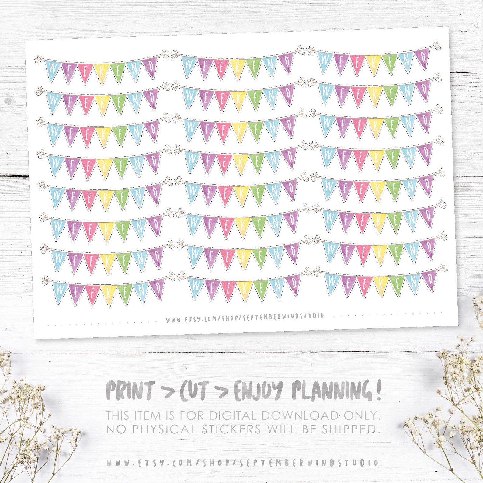 Weekend Printable Planner Stickers Weekend Stickers Weekend - Etsy