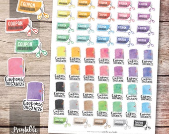 60 Cute Coupon/couponing/voucher Planner Stickers - Etsy