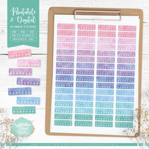 Habit Tracker Printable Planner Stickers, Habits Tracker Digital ...
