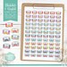 House Cleaning Printable Planner Stickers, Cleaning Digital Stickers ...