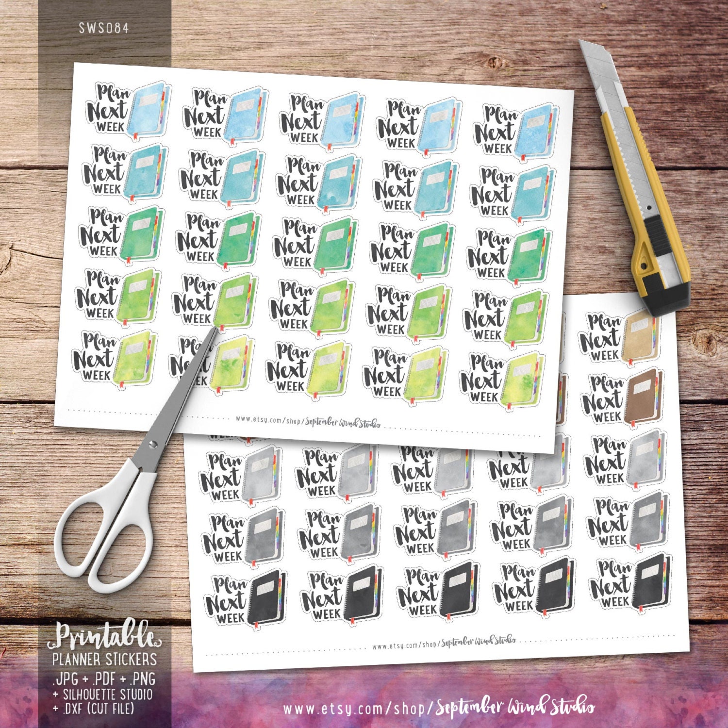 Plan Next Week Printable Planner Stickers Planner Stickers - Etsy