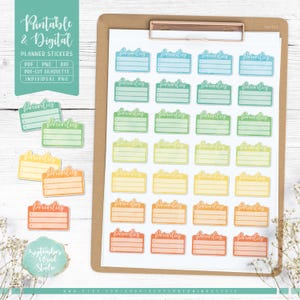 Priorities Printable Planner Stickers, Priorities Tracker Stickers ...