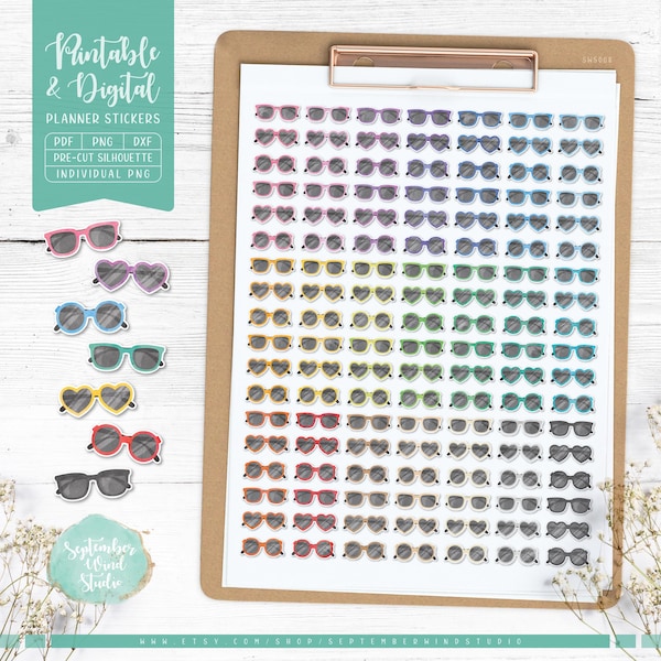 Sunglasses Printable - Etsy