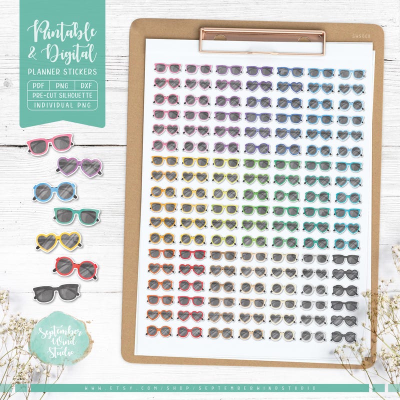 Sunglasses Printable - Etsy