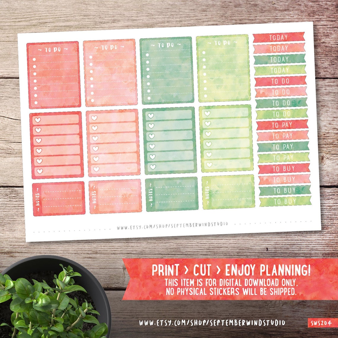 Strawberry Printable Planner Stickers Strawberry Weekly Kit - Etsy