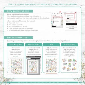 Daily Icons Planner Stickers: Printable and Digital (PDF, PNG) - Etsy