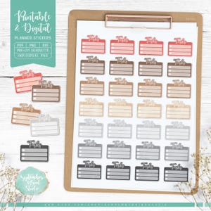 Tasks Printable Planner Stickers, Tasks Tracker Stickers, Tasks ...