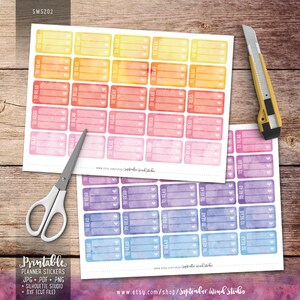 To Read Printable Planner Stickers, Half Box Planner Stickers ...