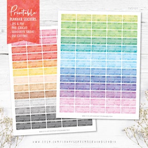 Online Order Tracker Printable Planner Stickers, Watercolor Stickers ...