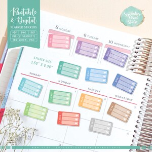 To Do Printable Planner Stickers, to Do Digital Stickers, Watercolor to ...