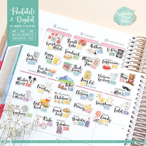 November Wacky Holidays Printable & Digital Planner Stickers, Pre ...
