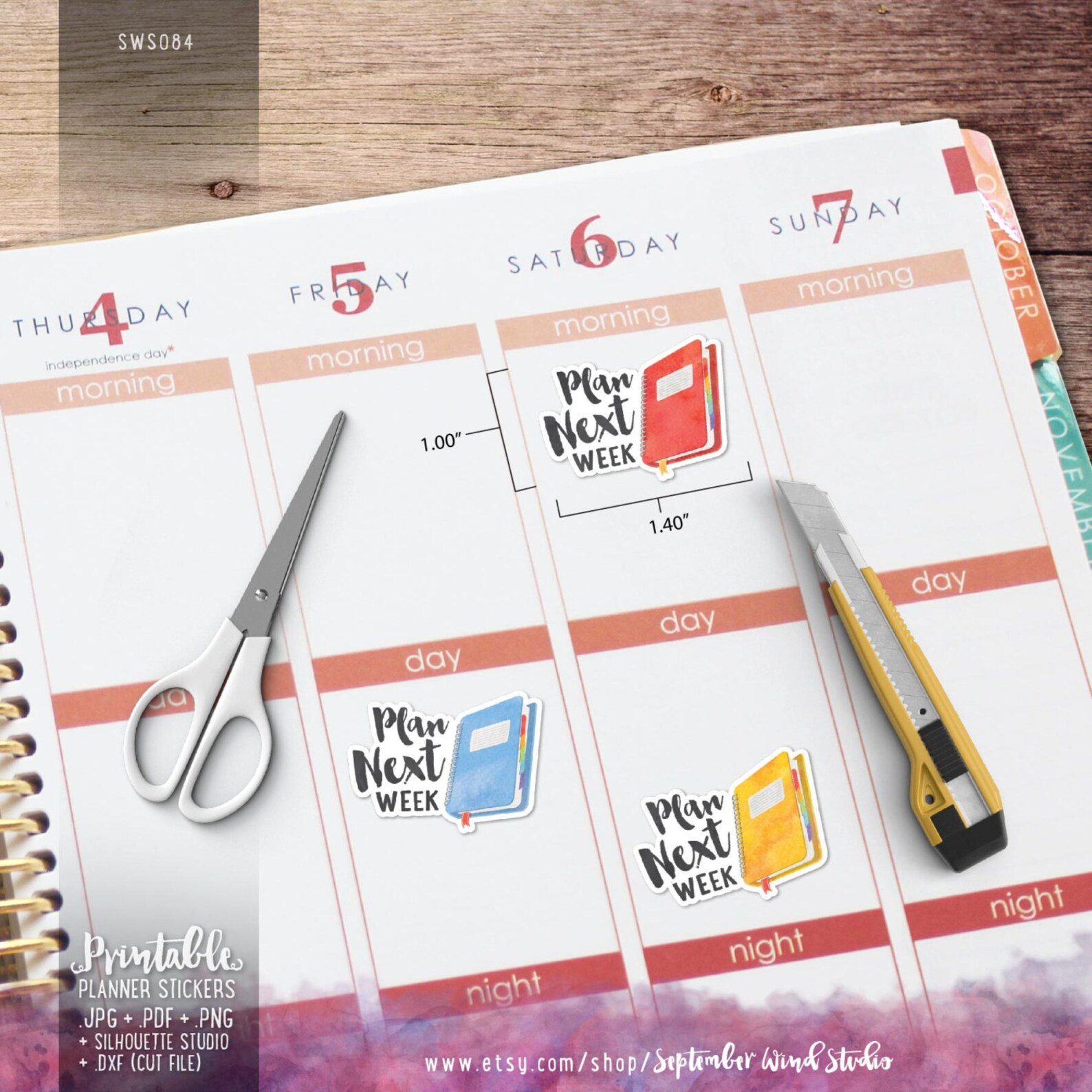 Plan Next Week Printable Planner Stickers Planner Stickers - Etsy