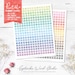 Heart Date Printable Planner Stickers, Date Cover Watercolor Stickers ...