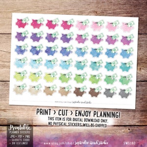 Payday Printable Planner Stickers Watercolor Payday Stickers | Etsy