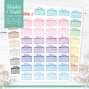 Tasks Printable Planner Stickers, Tasks Tracker Stickers, Tasks ...