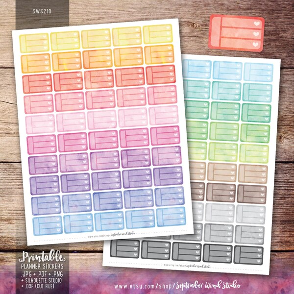 Checklist Stickers - Etsy