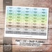 Fasting Printable Planner Stickers, Watercolor Fasting Stickers, Erin ...