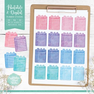Weekly Hydration Printable Stickers, Hydrate Digital Stickers, Water ...