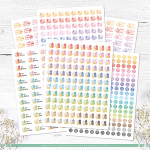 Wash Dishes Printable Planner Stickers, Wash Dishes Icons Stickers ...