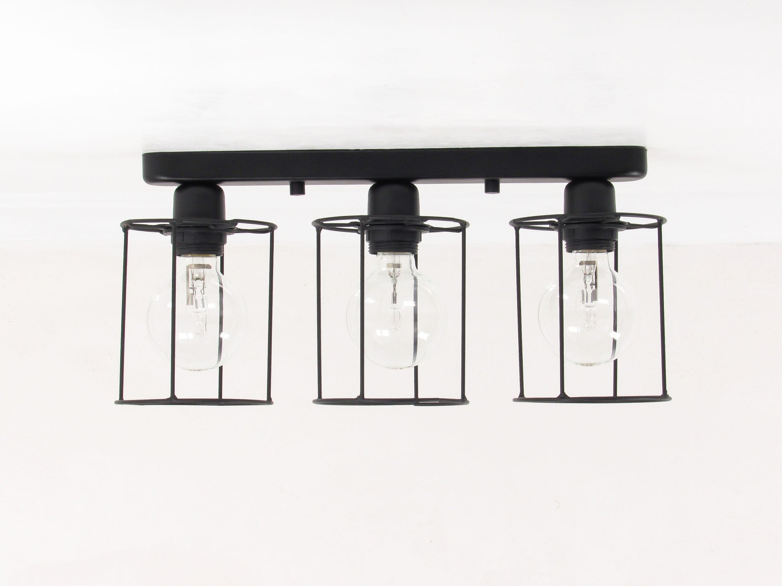 Flush Mount Ceiling Light Vanity Bathroom Wall Light Cage - Etsy