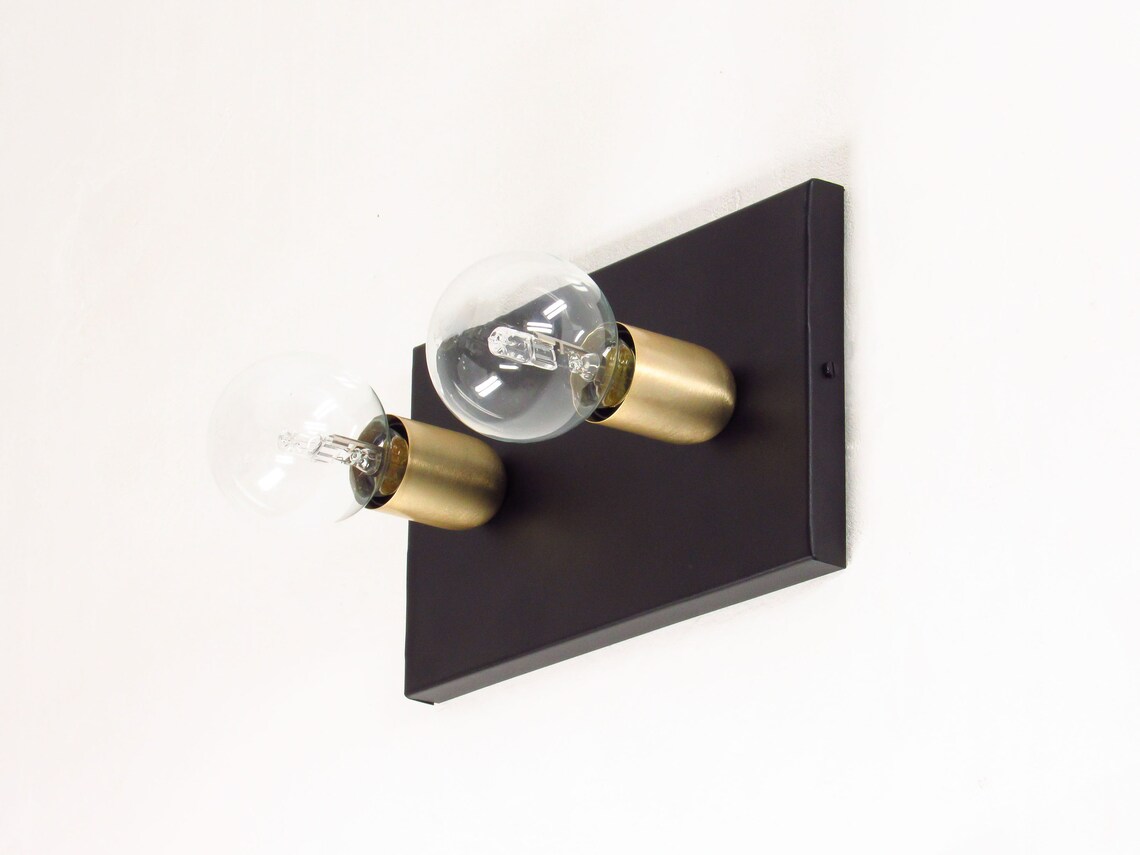 Minimal Simple Flush Mount Mid Century Modern Sconce - Etsy