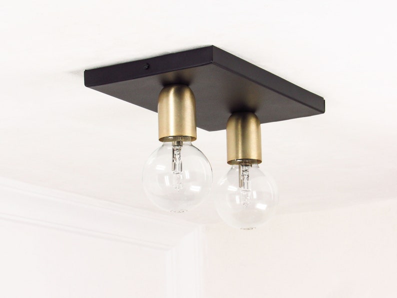 Minimal Simple Flush Mount Mid Century Modern Sconce - Etsy