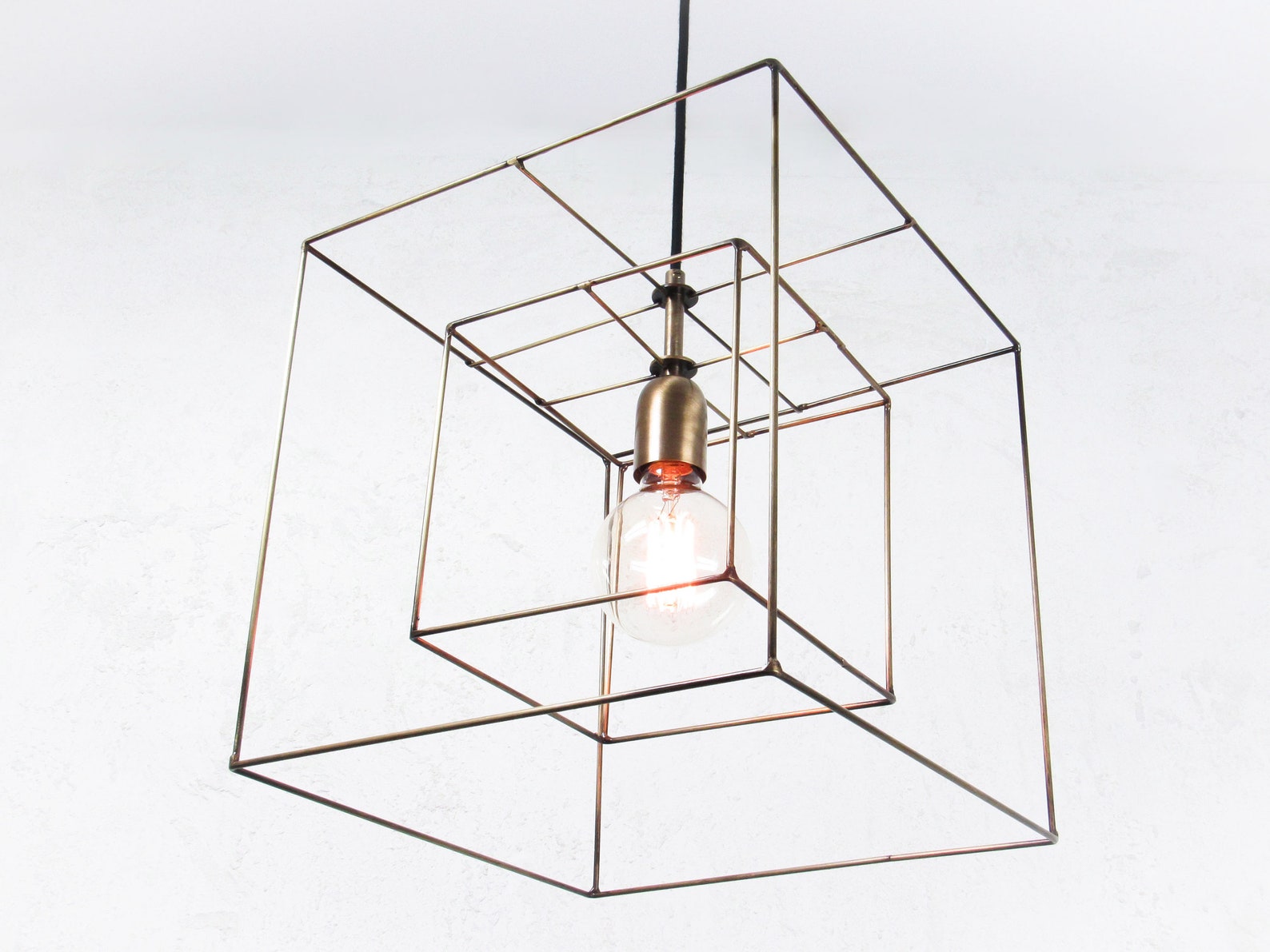 Modern Hanging Lamp Geometric Pendant Light Minimal | Etsy