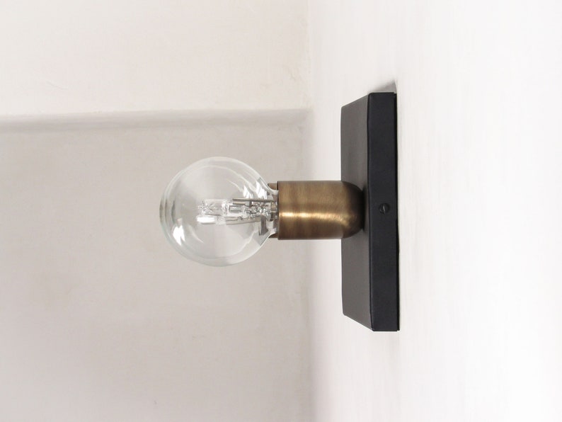 Minimal Simple Flush Mount Mid Century Modern Sconce - Etsy