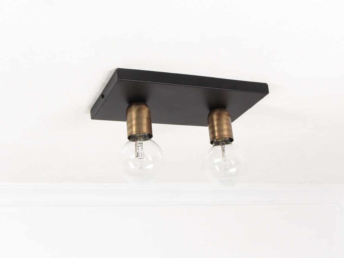 Minimal Simple Flush Mount Mid Century Modern Sconce - Etsy