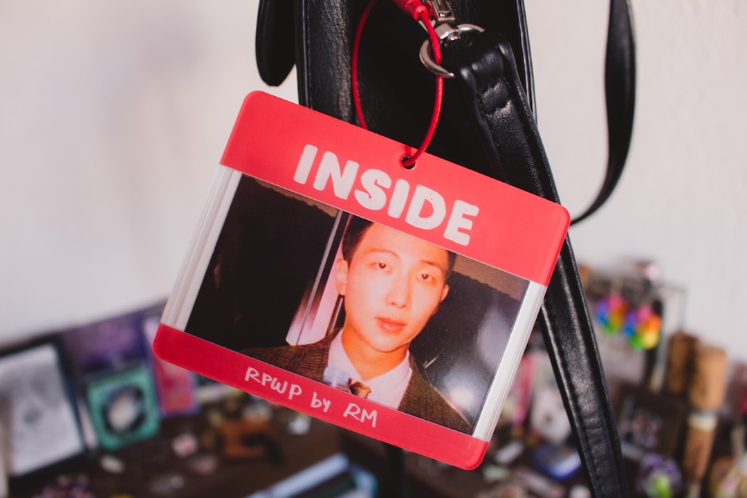 BTS RM Acrylic Photocard Holder | Kpop Keychain Bangtan | Right Place ...
