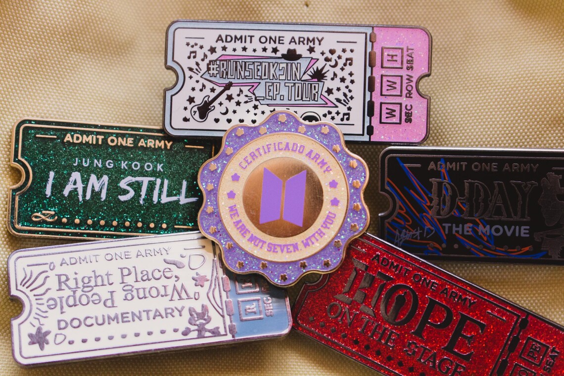 Certified BTS and ARMY Enamel Pin | Kpop Pin | Certified Simp Badge ...