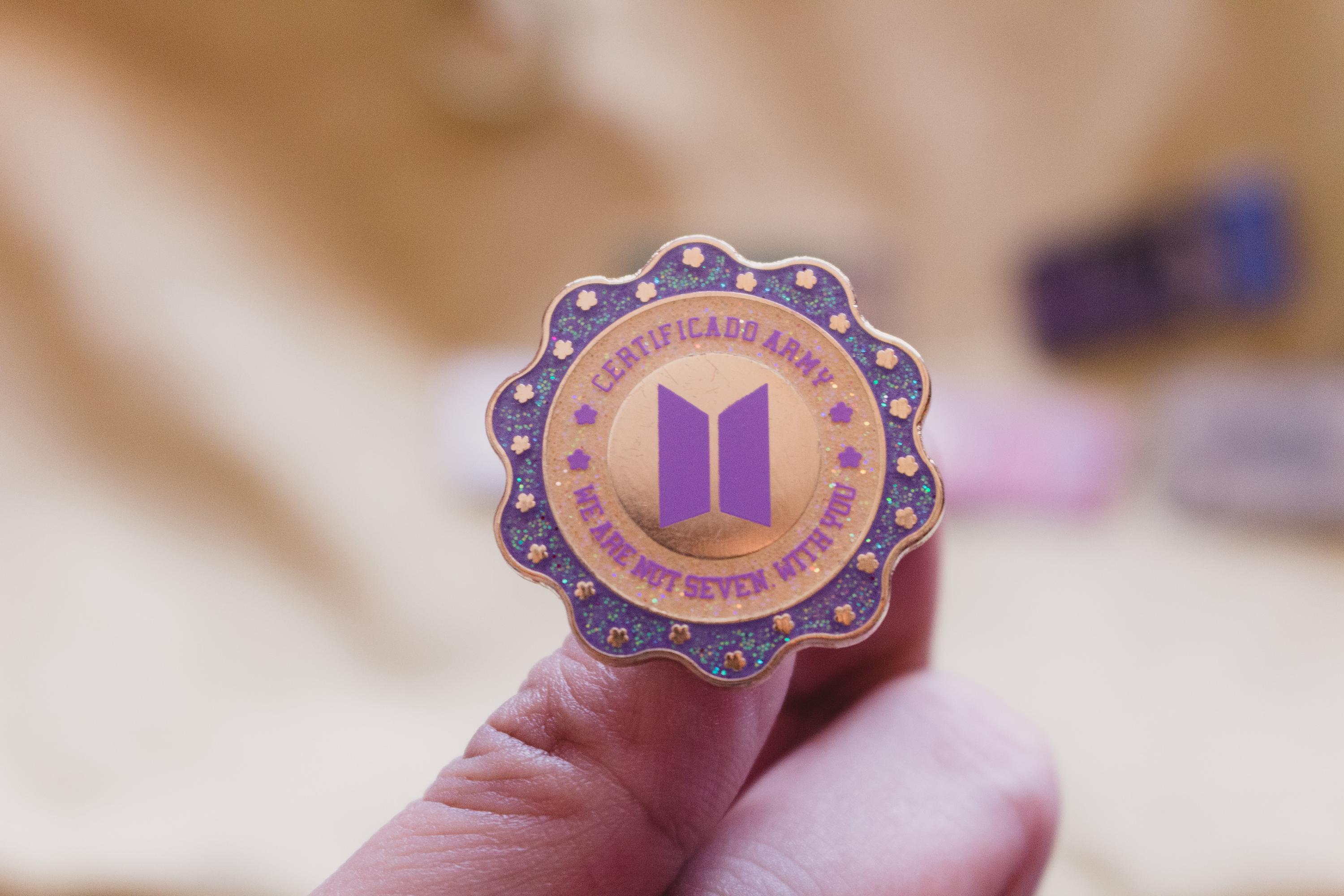 Certified BTS and ARMY Enamel Pin | Kpop Pin | Certified Simp Badge ...
