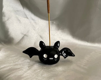 Mini Clay Bat Incense Holder - Etsy