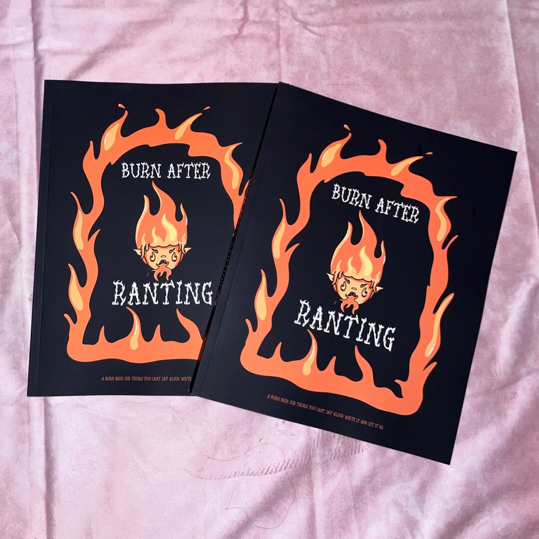 Burn After Ranting burn Book/rant Journal - Etsy