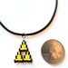 Glass Bead Triforce Necklace: Legend of Zelda Pixel Art Jewelry - Etsy
