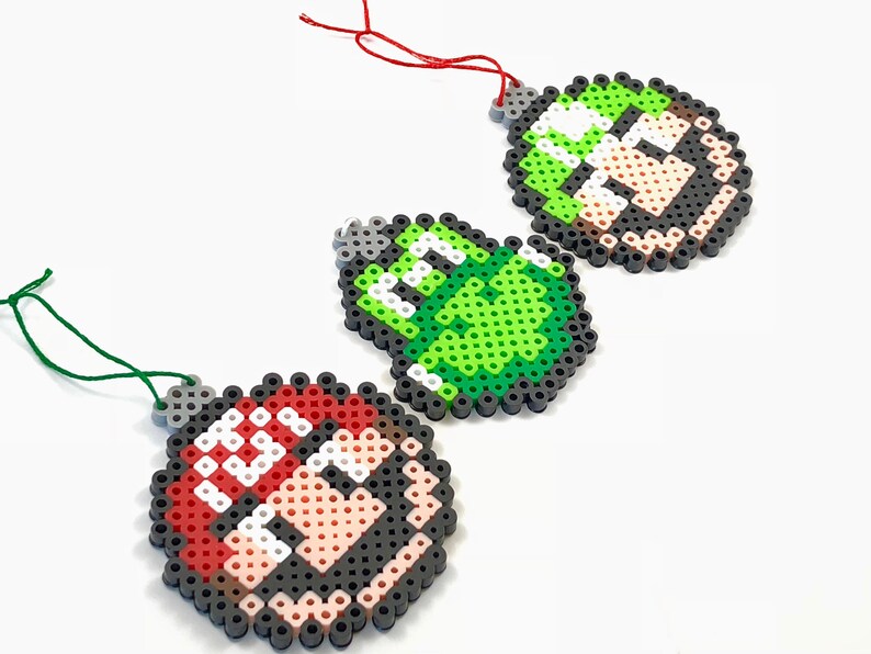Super Mario Yoshi Perler Bead Ornament Perler Bead Perler - Etsy