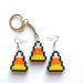 Halloween Candy Corn Perler Bead Earrings, Perler Bead, Halloween, 8 ...