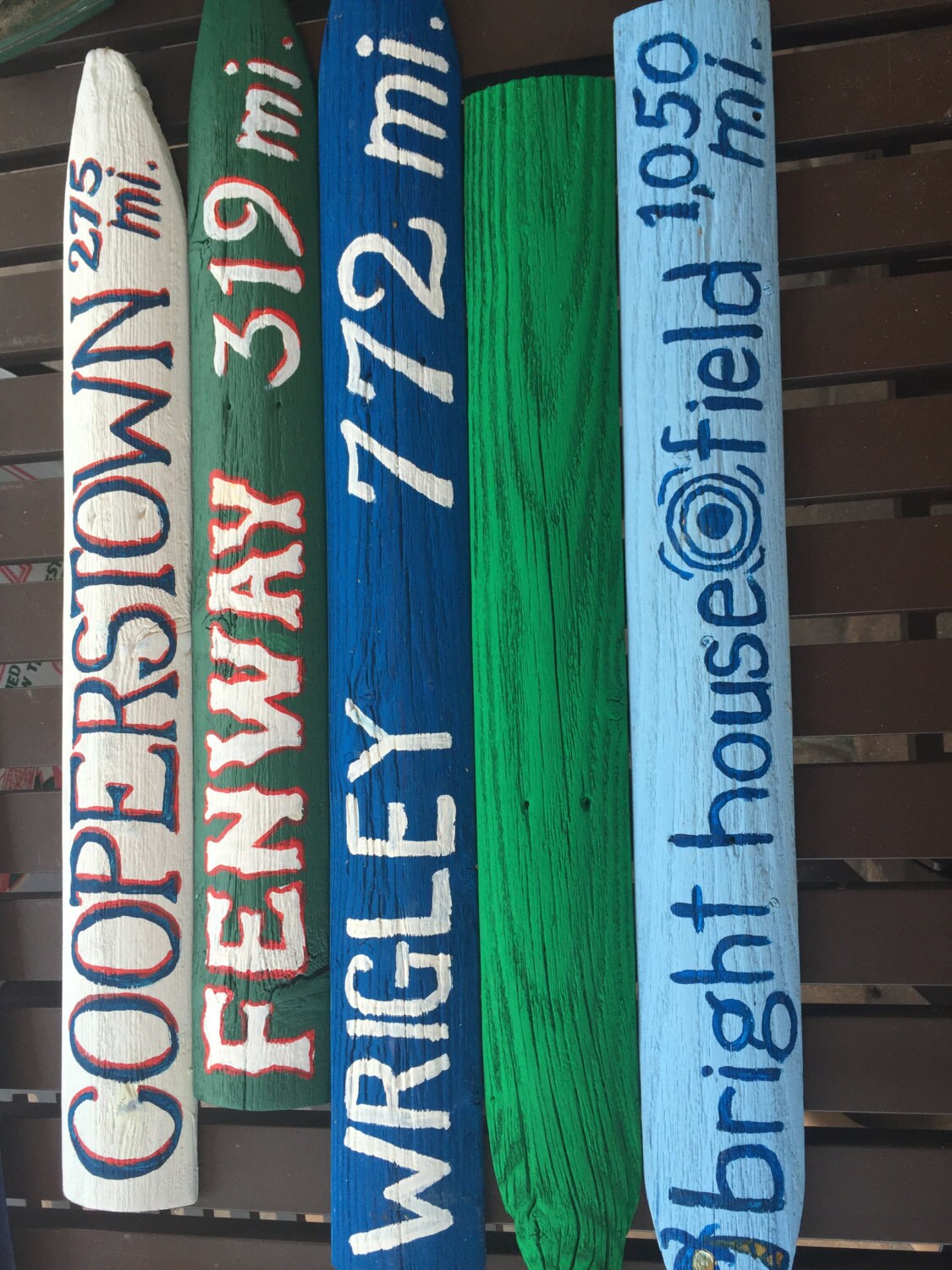 Baseball Stadium Reclaimed Wood Signs - Etsy