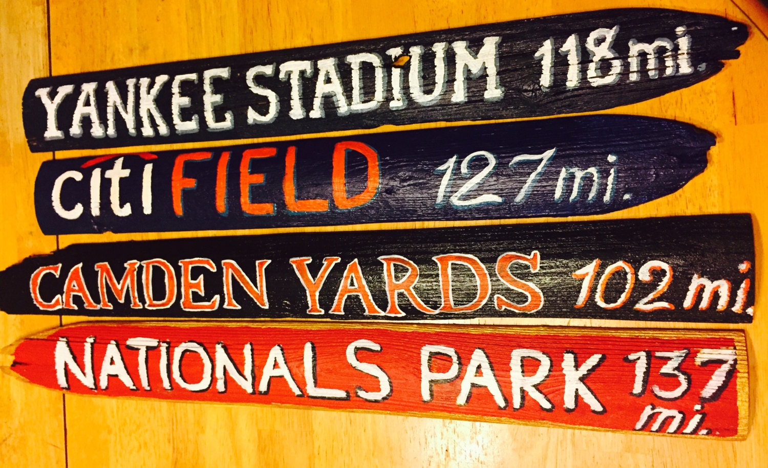Baseball Stadium Reclaimed Wood Signs - Etsy