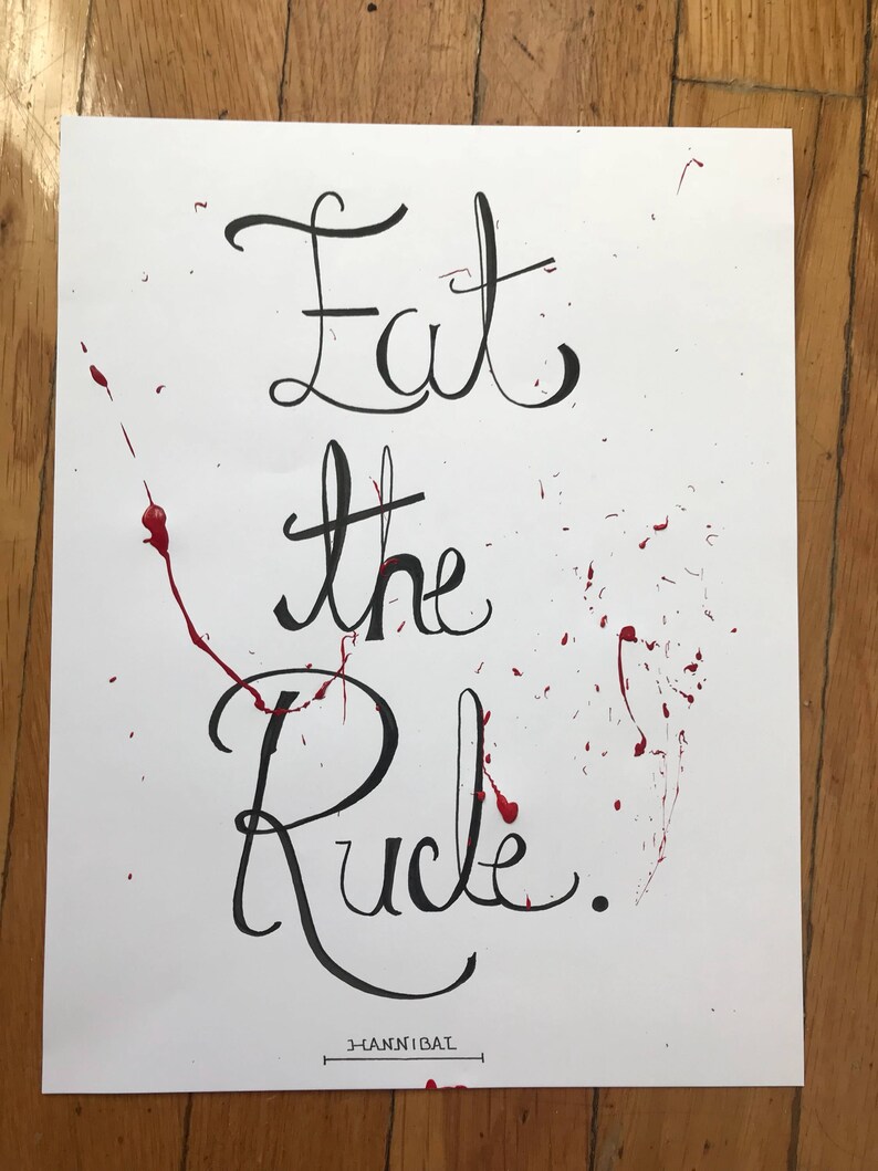 Hannibal - Eat the Rude - Etsy