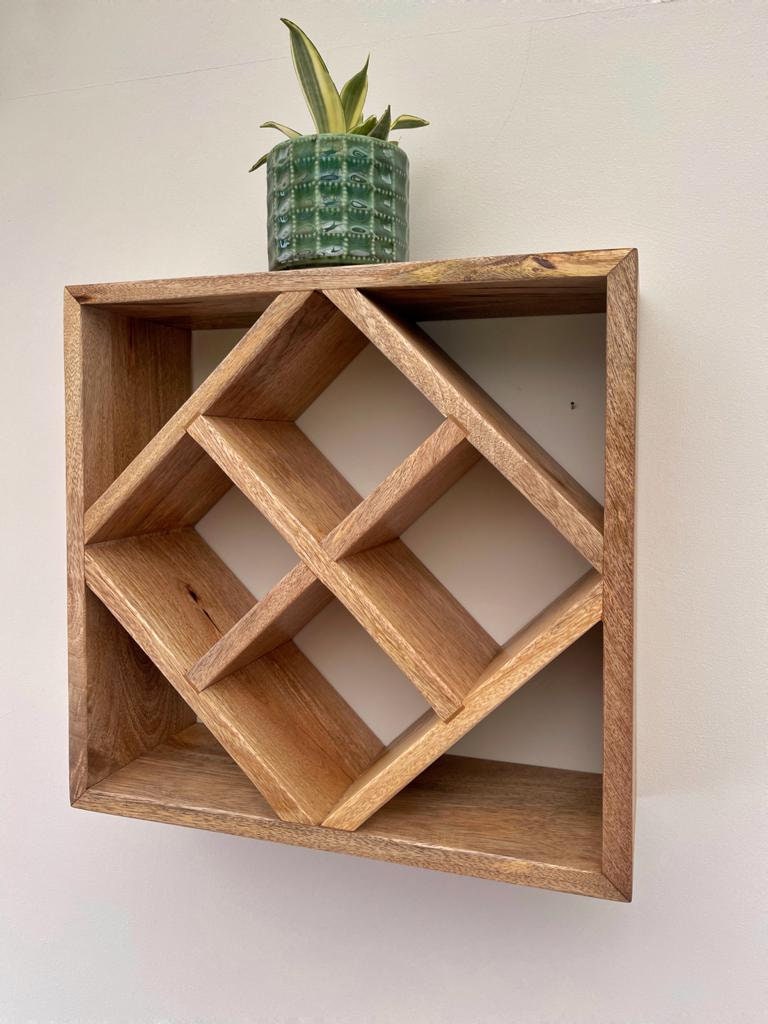 Mantis Solid Natural Mango Fruit Wood Wine Rack Counter or - Etsy UK