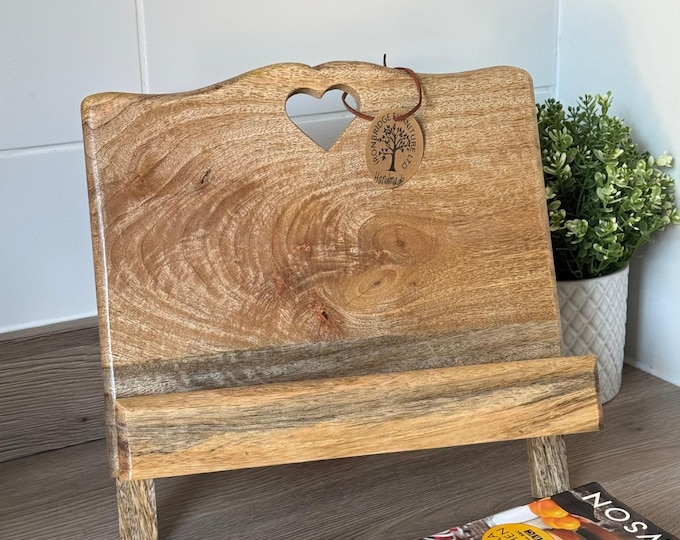 Wooden Cookbook Stand, Recipe Stand, Cookbook Holder, Recipe Holder ...