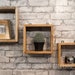 Set of 3 Solid Mango Wood Wall Shelves CHOOSE FROM 30cm, 25cm and 20cm ...
