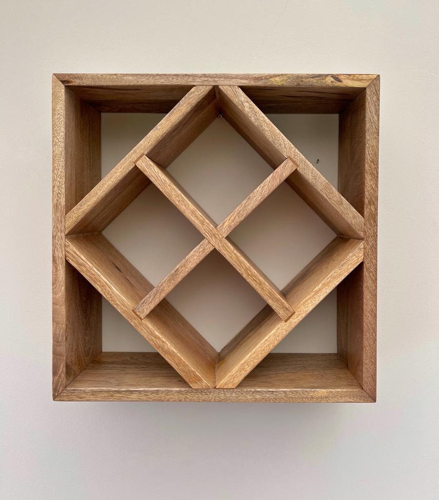 Mantis Solid Natural Mango Fruit Wood Wine Rack Counter or - Etsy UK
