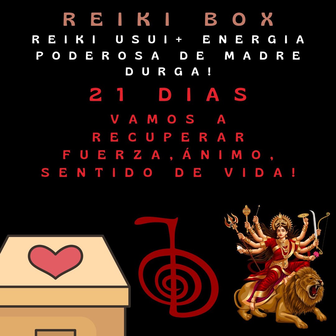 Reiki Box 21 Days With Reiki Usui the Powerful Frequency of Durga. Recover Your Spirit and ...