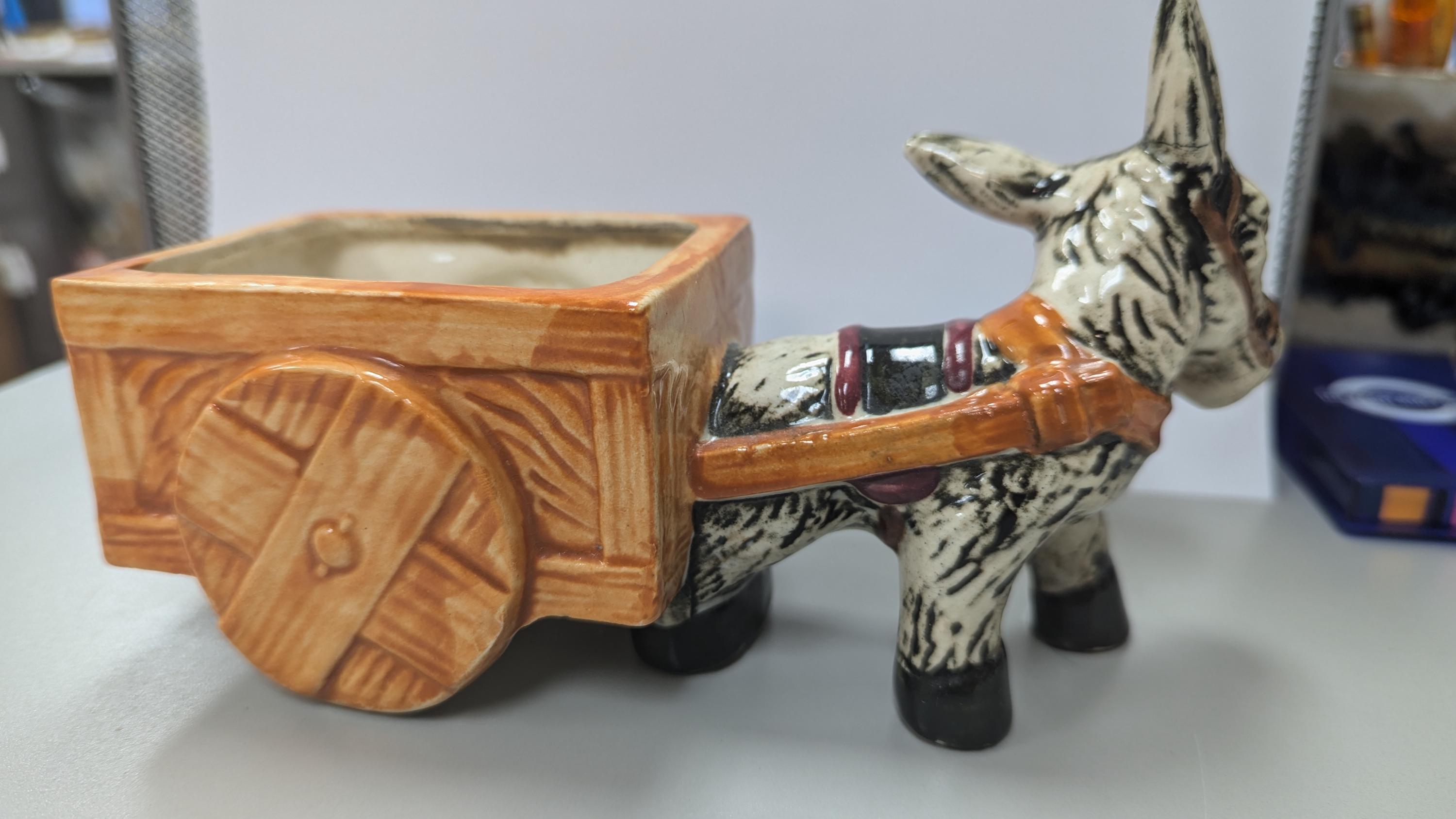 Made in Occupied Japan - Donkey W/ Cart - Etsy