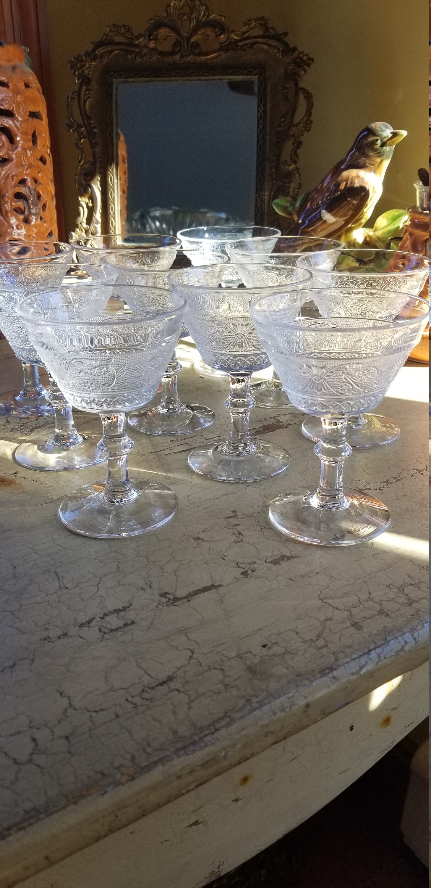 Vintage Champagne Sherbet Sherry Water Goblet Sandwich | Etsy