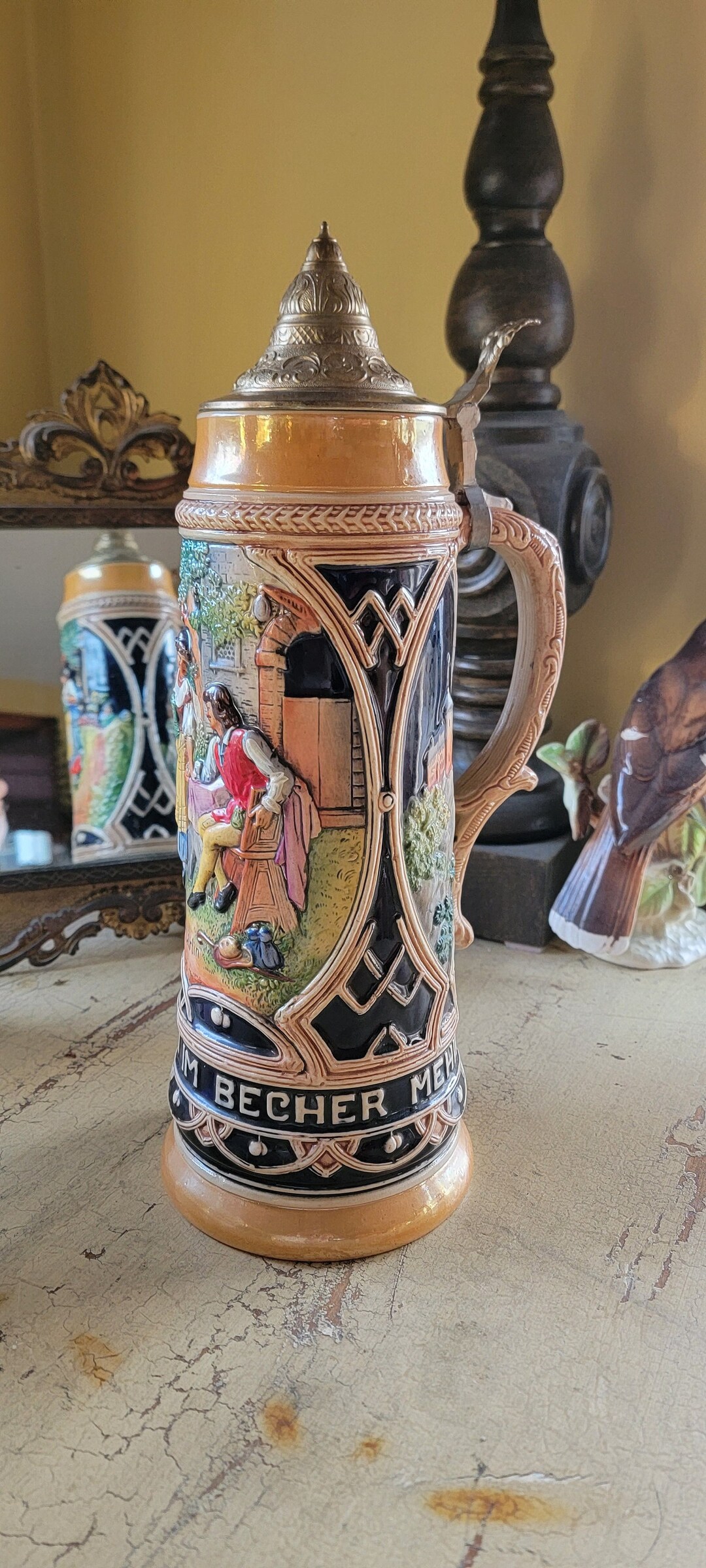 Antique 2 Liter German Beer Stein; Western German - Etsy