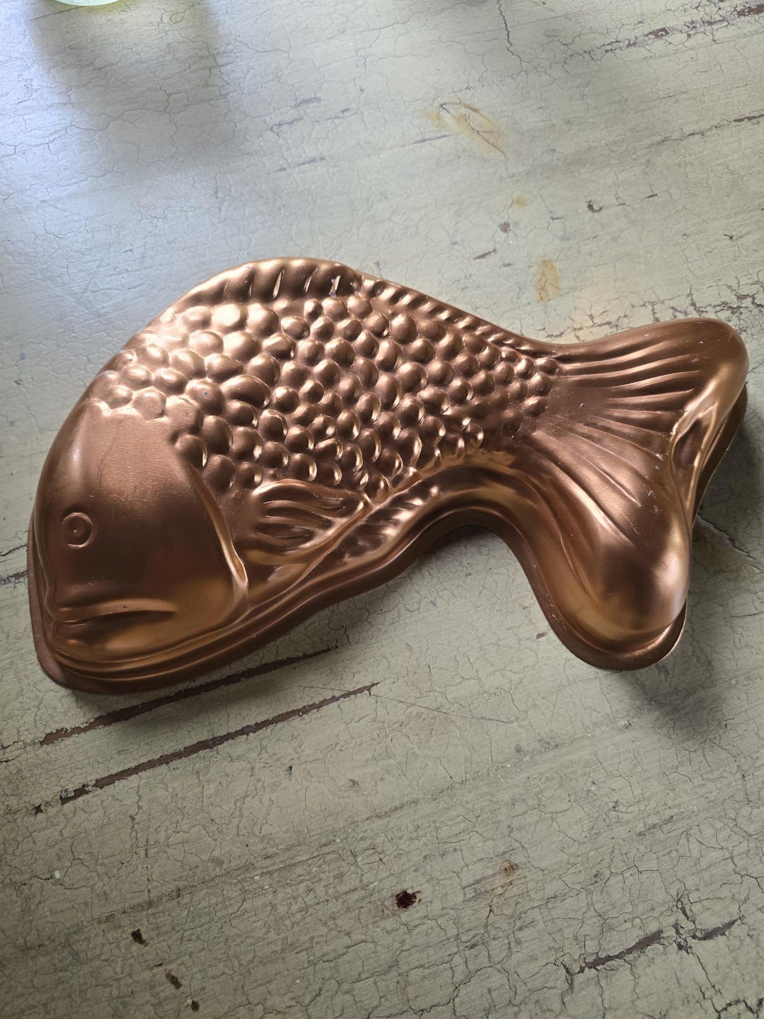Vintage Copper Fish Mold - Large - Etsy
