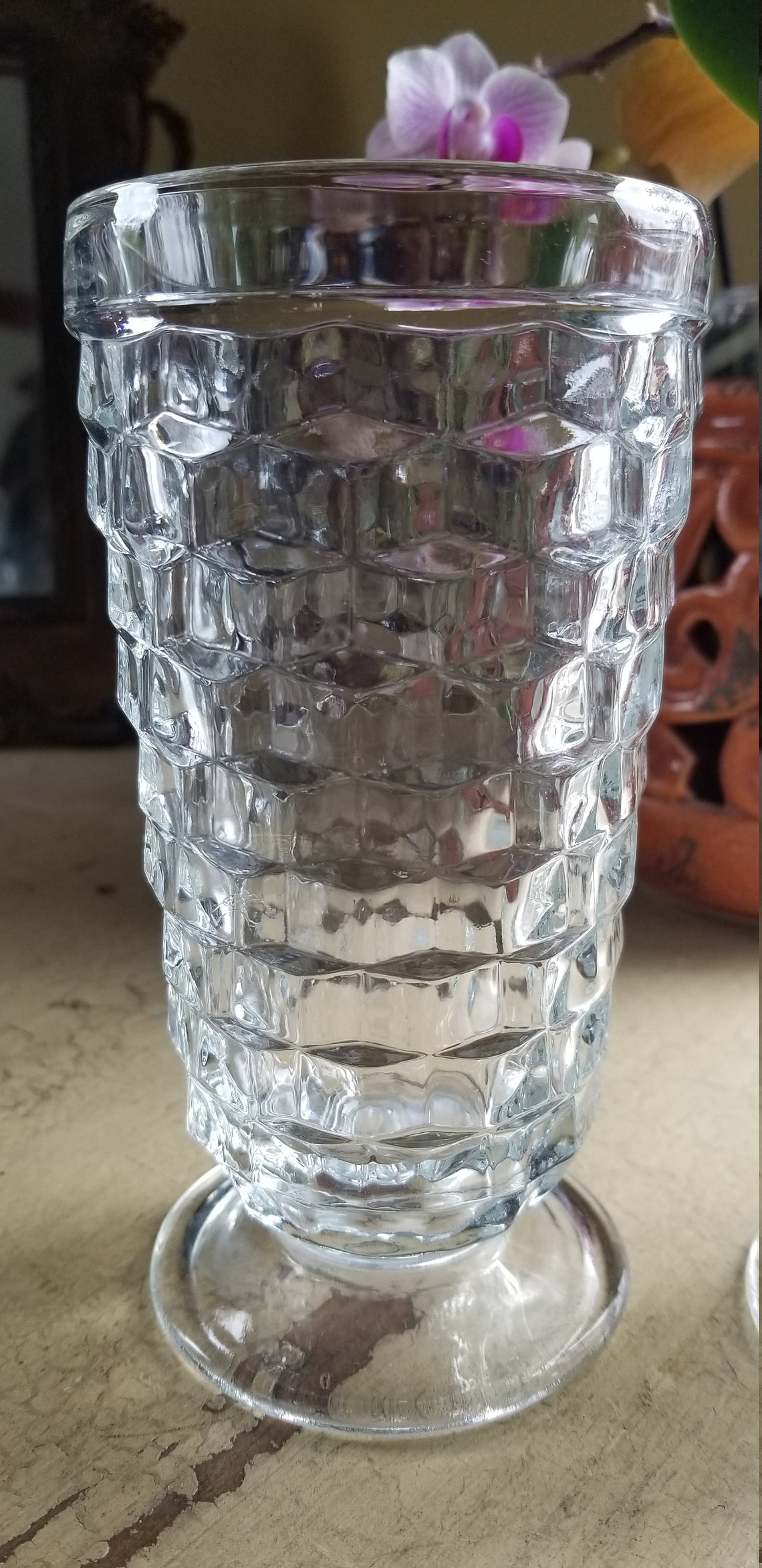 Indiana Glass-Whitehall Cubist Pattern No. 521 Vintage | Etsy